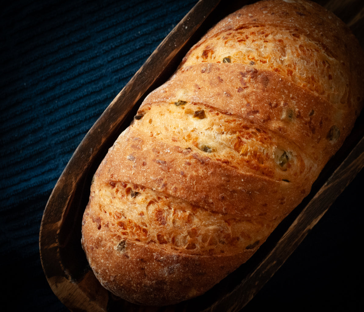 Jalapeno Cheddar Artisan Batard – Blue River Bakery